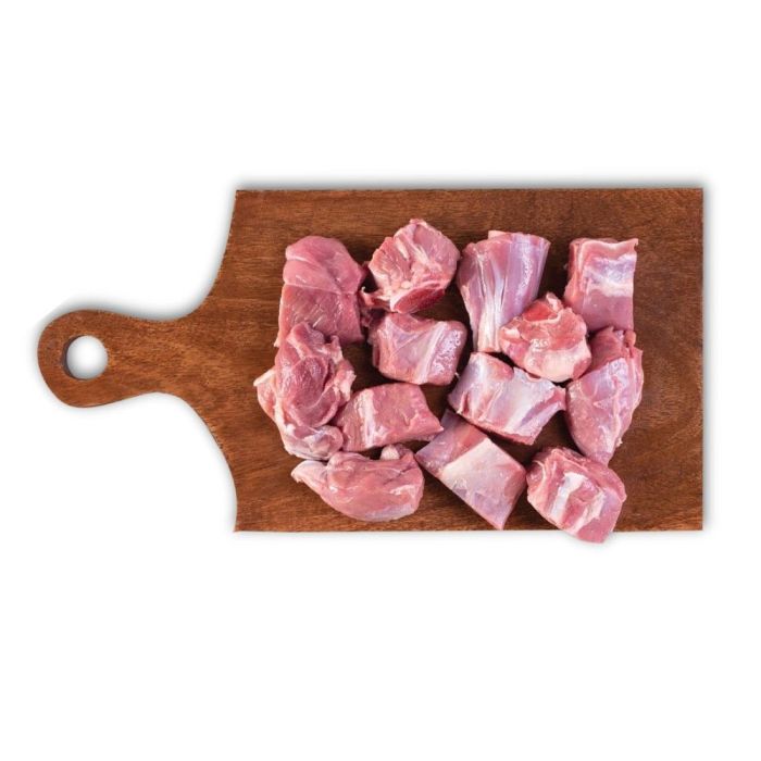 Buy Fresh Indian Mutton Shoulder Medium Cubes 1Kg Online in Dubai ...